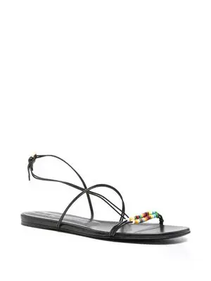 Khaite Loop Beaded-embellished Sandals