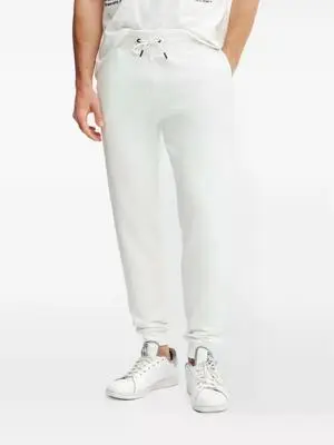 Guess Logo-patch Drawstring Track Pants - White