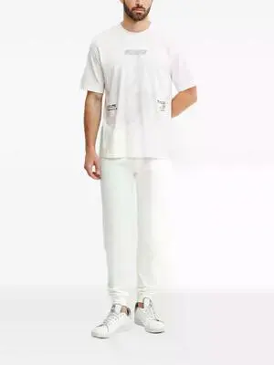 Guess Logo-patch Drawstring Track Pants - White
