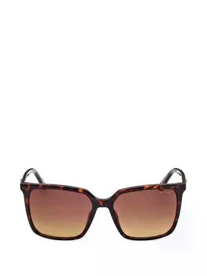 Guess Tortoiseshell-effect Square-frame Sunglasses - Brown