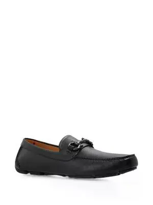 FERRAGAMO Parigi Leather Loafers - Black