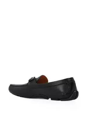 FERRAGAMO Parigi Leather Loafers - Black