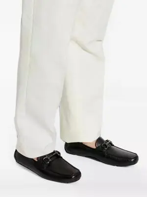 FERRAGAMO Parigi Leather Loafers - Black