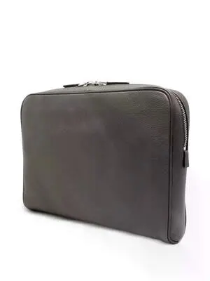 TOM FORD Grained Leather Wash Bag - Grey
