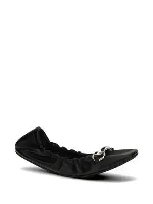 Gucci Prima Leather Ballet Flats