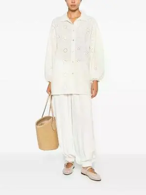 COTAZUR Broderie Anglaise Sequin Embellished Shirt