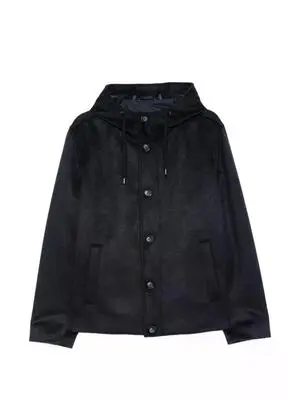 Herno Hooded Button-fastening Jacket