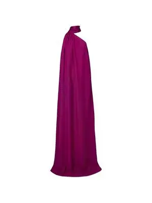 TALLER MARMO Astor Extravaganza Feather-trim Maxi Dress - Purple