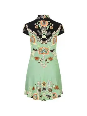 Roberto Cavalli Floral Print Mini Dress