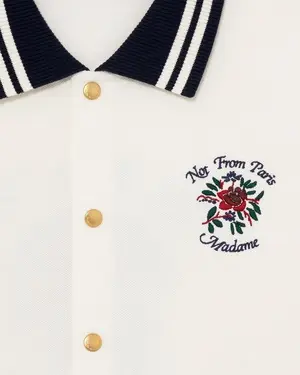 Drole De Monsieur Drôle De Chemise Piquée Slogan Rose Shirt - Off White