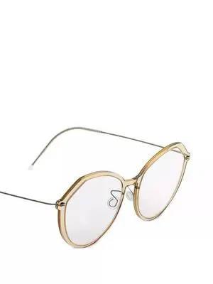 LINDBERG Geometric Frame Titanium Eyeglasses
