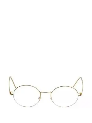 LINDBERG Dakota Round-frame Eyeglasses - Gold