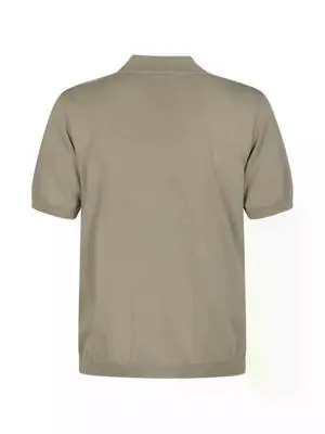 C.P. COMPANY Logo-patch Knitted Polo Shirt