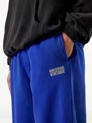American Vintage Plizzy Logo-print Track Pants