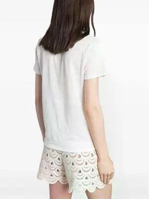 MC2 SAINT BARTH Eloise Linen T-shirt - White