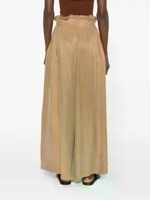 ELEH Ruffled High-waisted Trousers