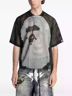 A BATHING APE Ape Head Mesh T-shirt
