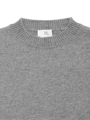 HERILL Ribbed Trim Cashmere Sweater