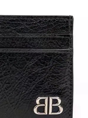 Balenciaga Logo-plaque Leather Cardholder