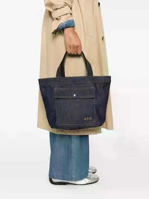 A.p.c. Jade Tote Bag - Blue