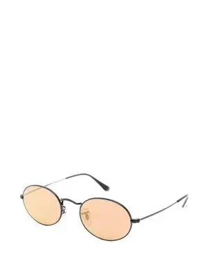 Ray-ban Oval-frame Sunglasses - Black