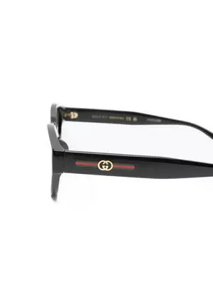 Gucci Interlocking G Cat-eye Sunglasses - Black