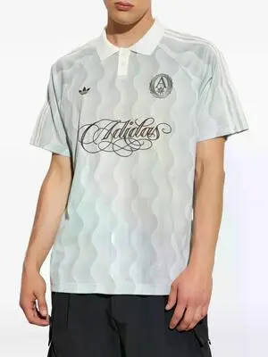 Adidas Summer Glow Wave-pattern Polo Shirt