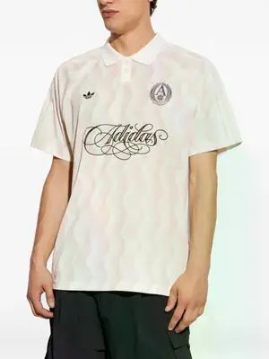 Adidas Summer Glow Wavy-print Polo Shirt