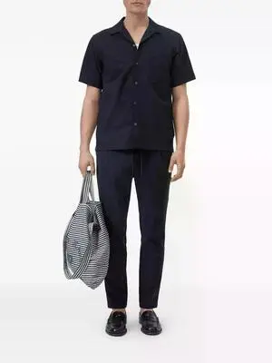 Closed Seersucker Short-sleeved Shirt