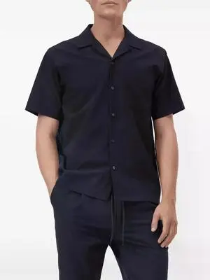 Closed Seersucker Short-sleeved Shirt
