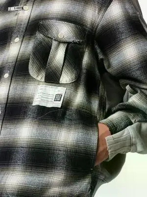 Mihara Yasuhiro Check-pattern Panelled Jacket