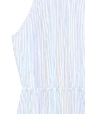 CRIDA MILANO Taormina Striped Halterneck Midi Dress