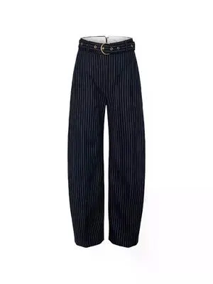 Pinko Pinstripe Belted Trousers