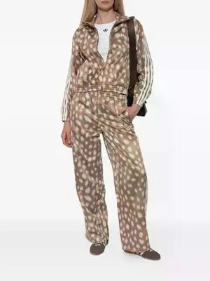 Adidas Animal-print Three-stripes Track Pants