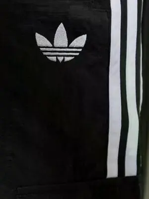 Adidas Logo-embroidered Side-stripe Cargo Pants