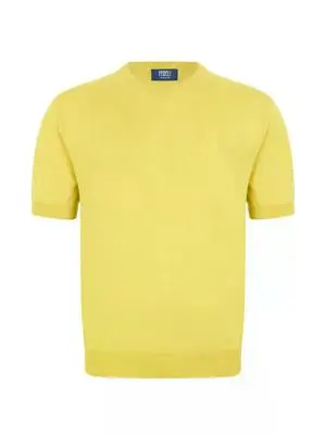 Fedeli Short-sleeve Crew-neck T-shirt - Yellow