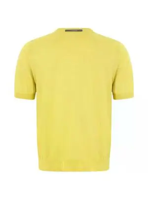 Fedeli Short-sleeve Crew-neck T-shirt - Yellow