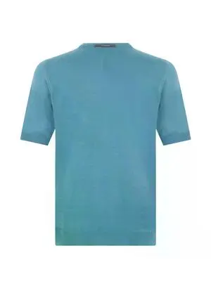 Fedeli Short-sleeve Crew-neck T-shirt - Blue
