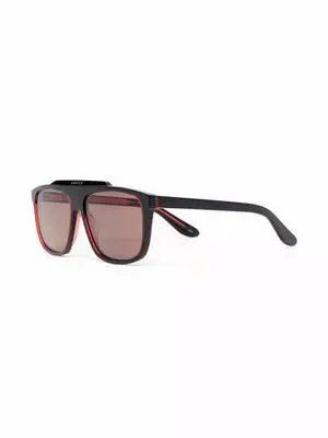 Gucci Pilot Frame Sunglasses - Red