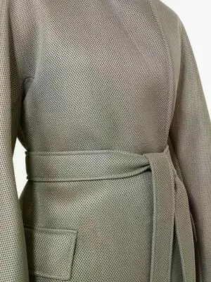Max Mara Belted Mesh Coat