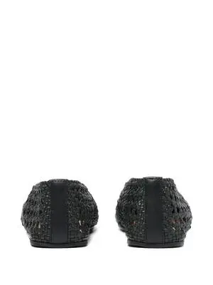 SCAROSSO Woven Ballet Flats