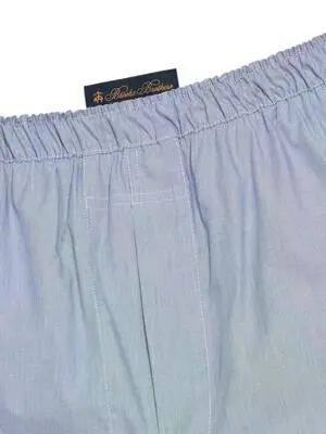 Brooks Brothers Micro-stripe Cotton Boxer Shorts - Blue