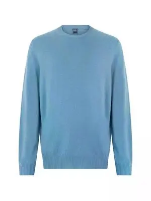 Fedeli Cashmere Round-neck Jumper - Blue