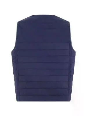 Fedeli Padded Quilted Gilet - Blue