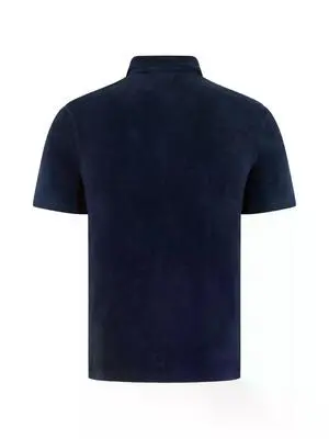 Fedeli Short-sleeve Terry-cloth Polo Shirt