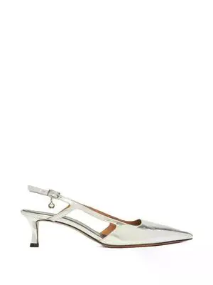 Maje Metallic Slingback Pumps