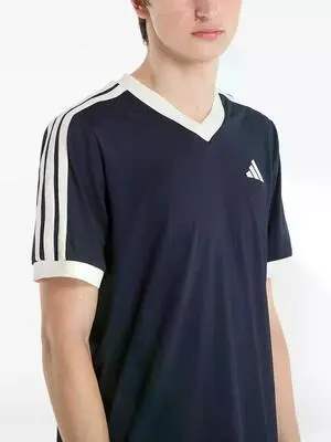 Adidas V-neck Striped T-shirt