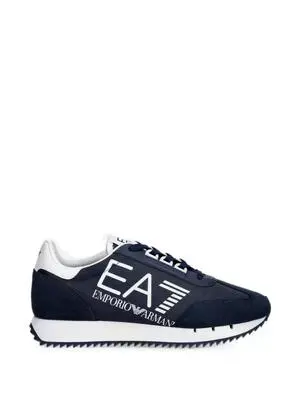 EA7 Logo Print Panelled Sneakers
