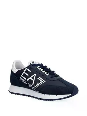 EA7 Logo Print Panelled Sneakers