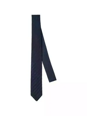 Brunello Cucinelli Textured Silk Tie - Blue